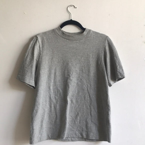Tops | Uniqlo Mock Neck Tshirt | Poshmark